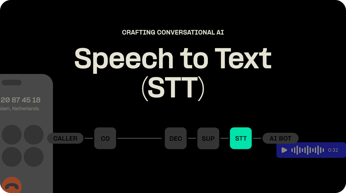 Crafting conversational AI: Speech-to-text (STT)