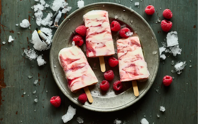 Raspberry Lemon Lollies - Yeo Valley Organic