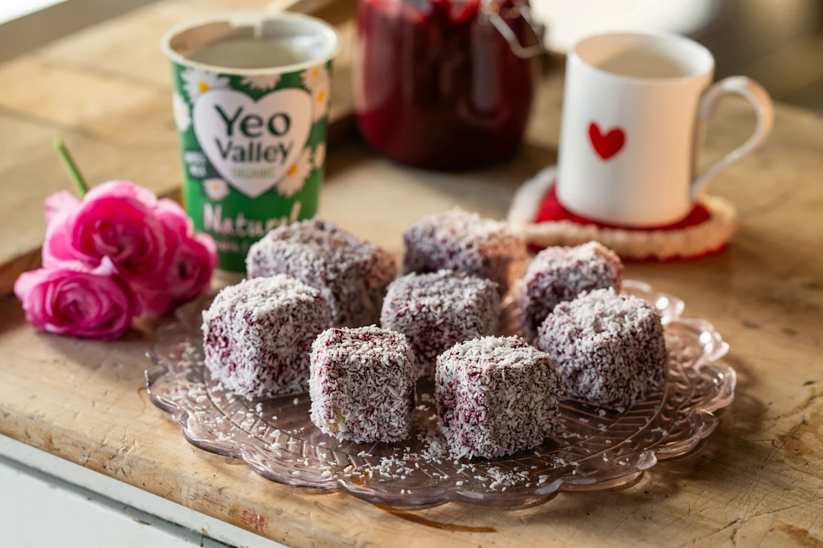 Eat-your-heart-out Coconut & Chia Jam Fancies - Yeo Valley Organic