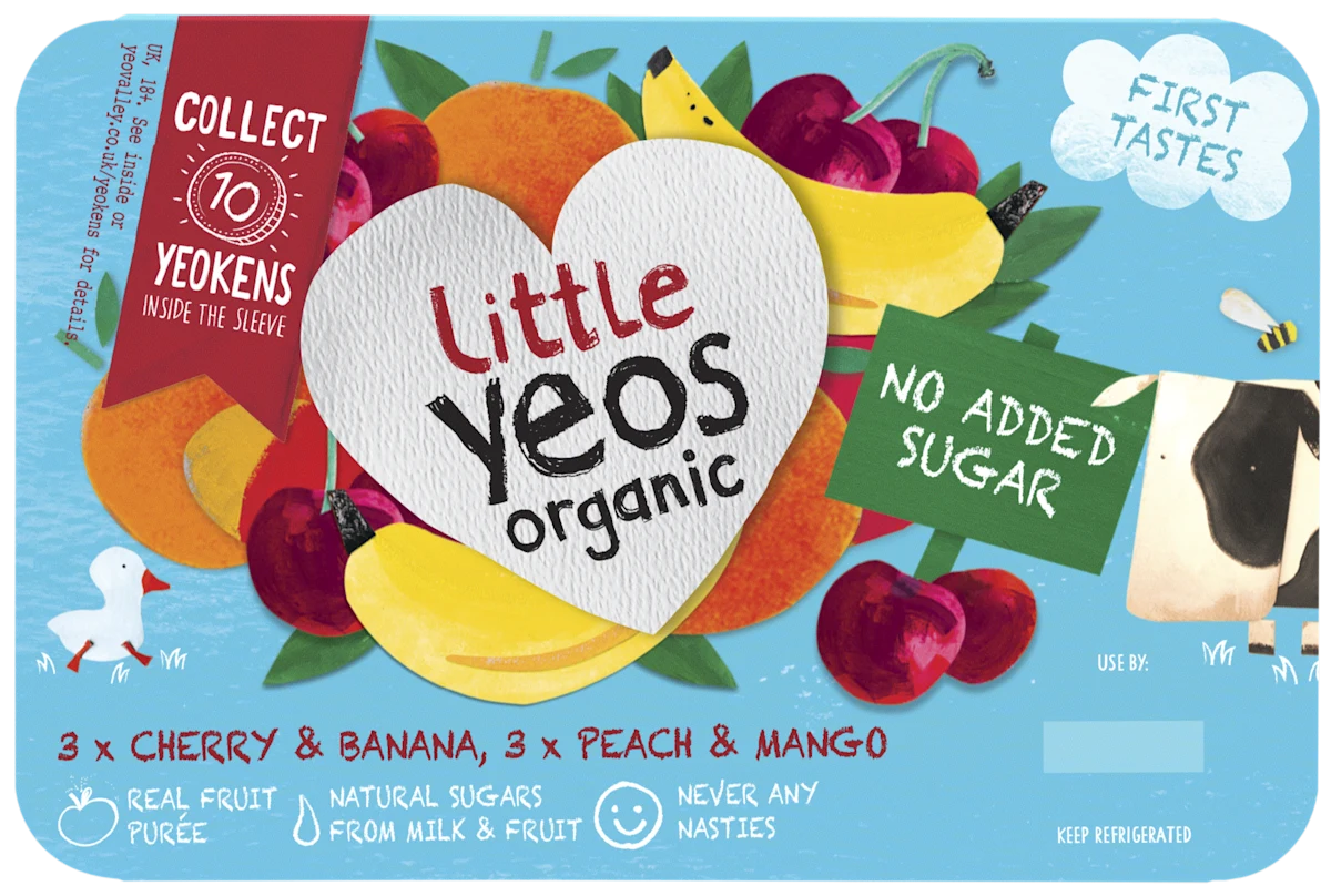 Little Yeos No Added Sugar Yogurt Lollies - Yeo Valley Organic