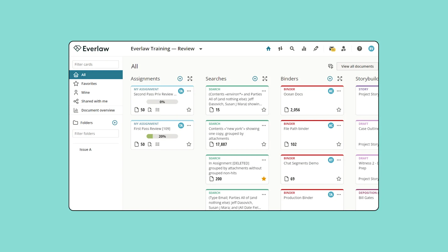 Everlaw Feature | Homepage