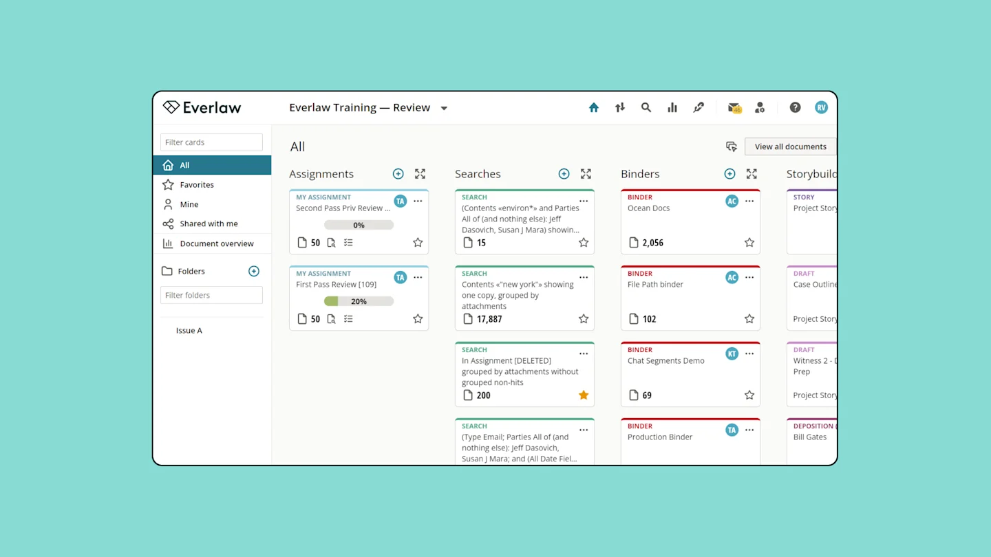 Everlaw Feature | Homepage