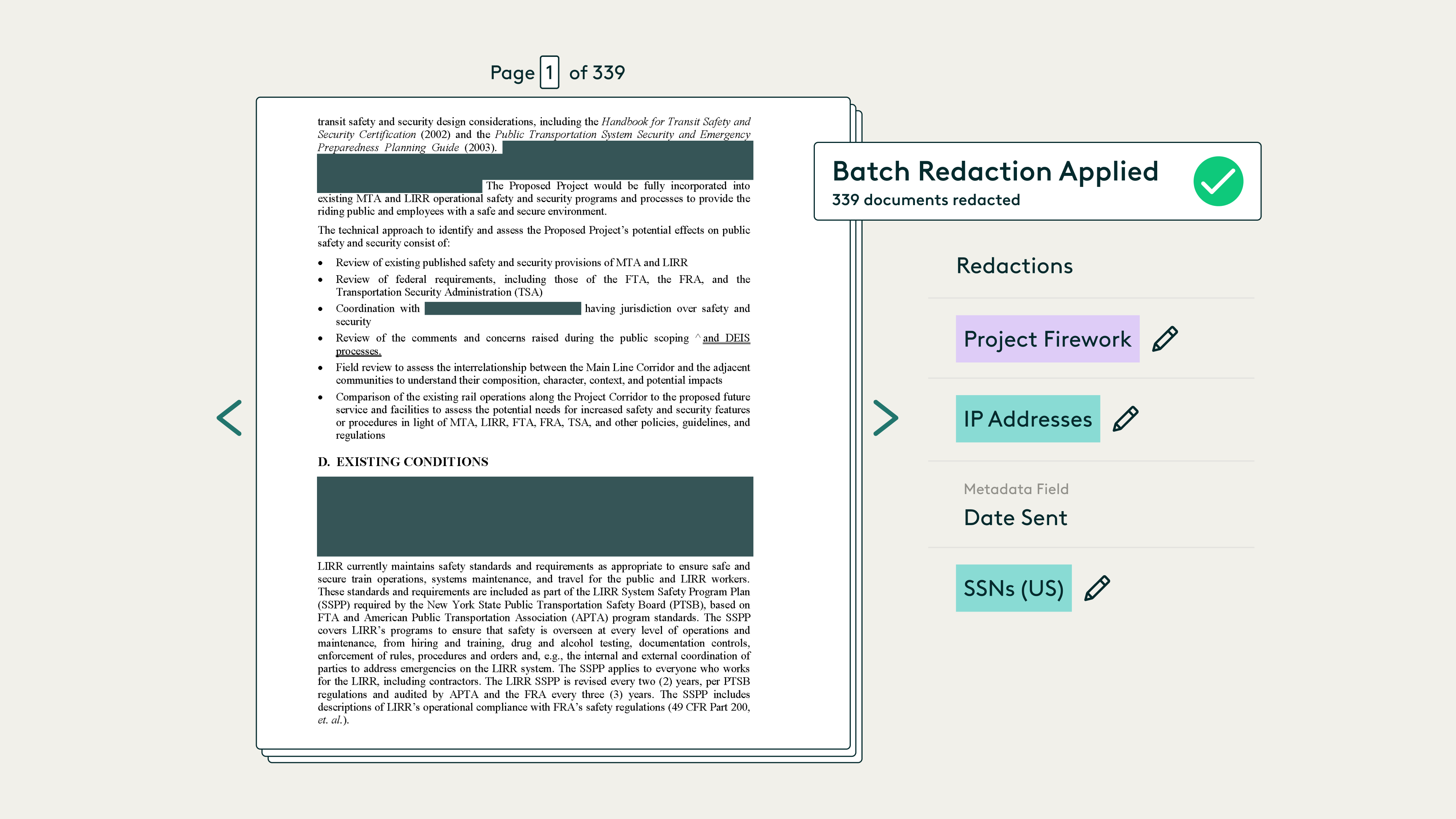 Everlaw Workflow | Redact PII