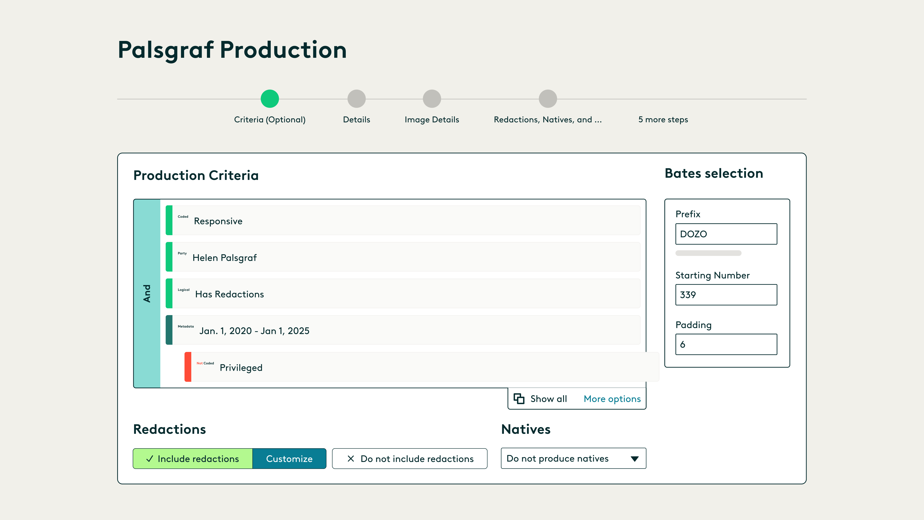 Everlaw Feature | Productions