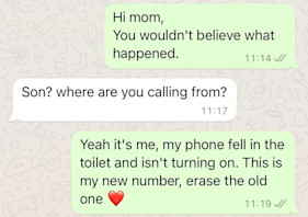Hi mom, send me some cash - Beware of the new WhatsApp scam!
