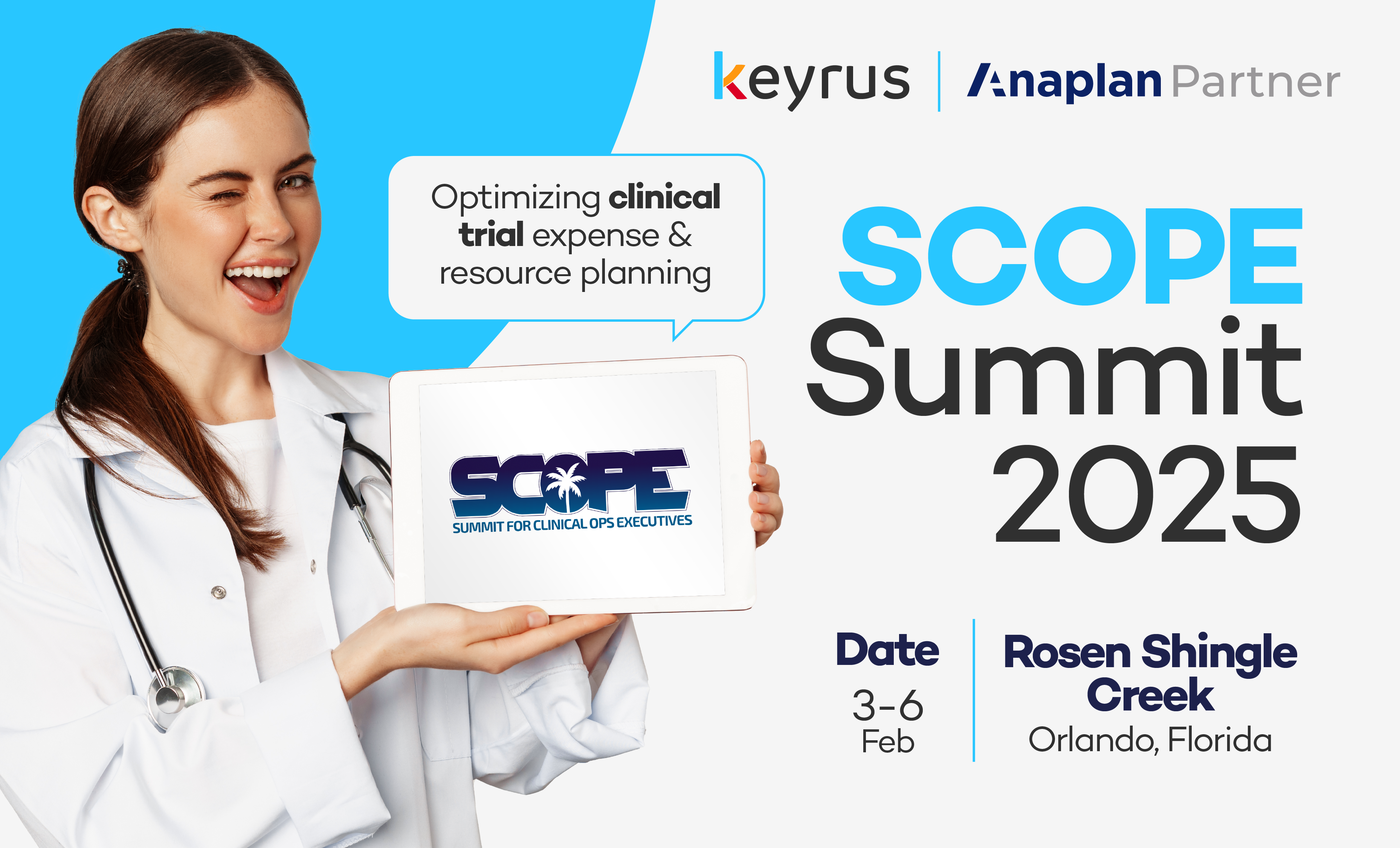 Optimizing Clinical Trial Expense and Resource Planning: Keyrus at SCOPE Summit 2025 in Orlando