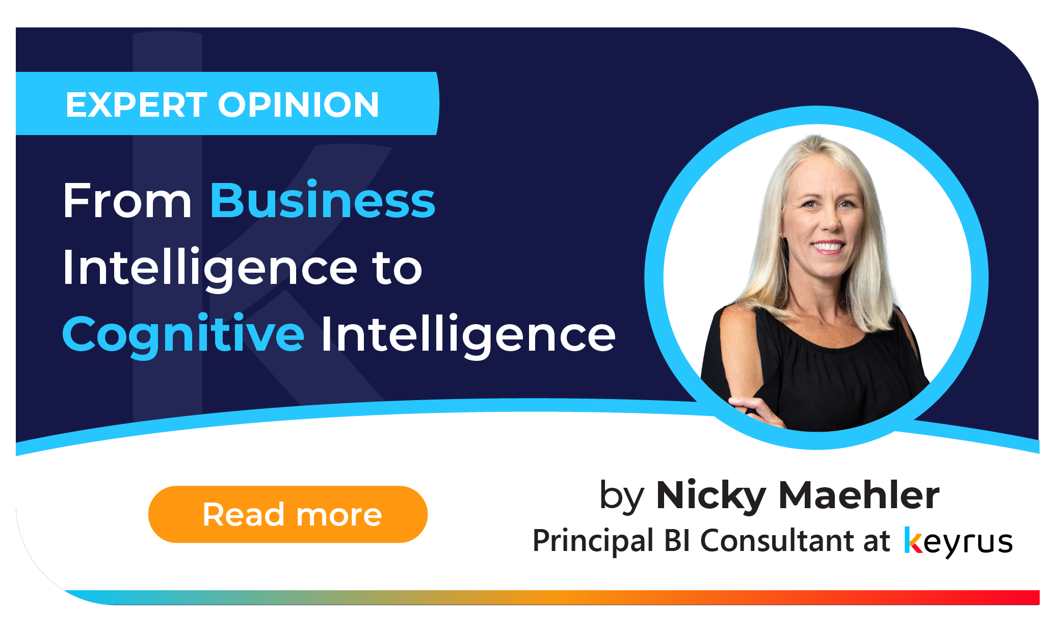 Cognitive Intelligence is a natural evolution of Business Intelligence