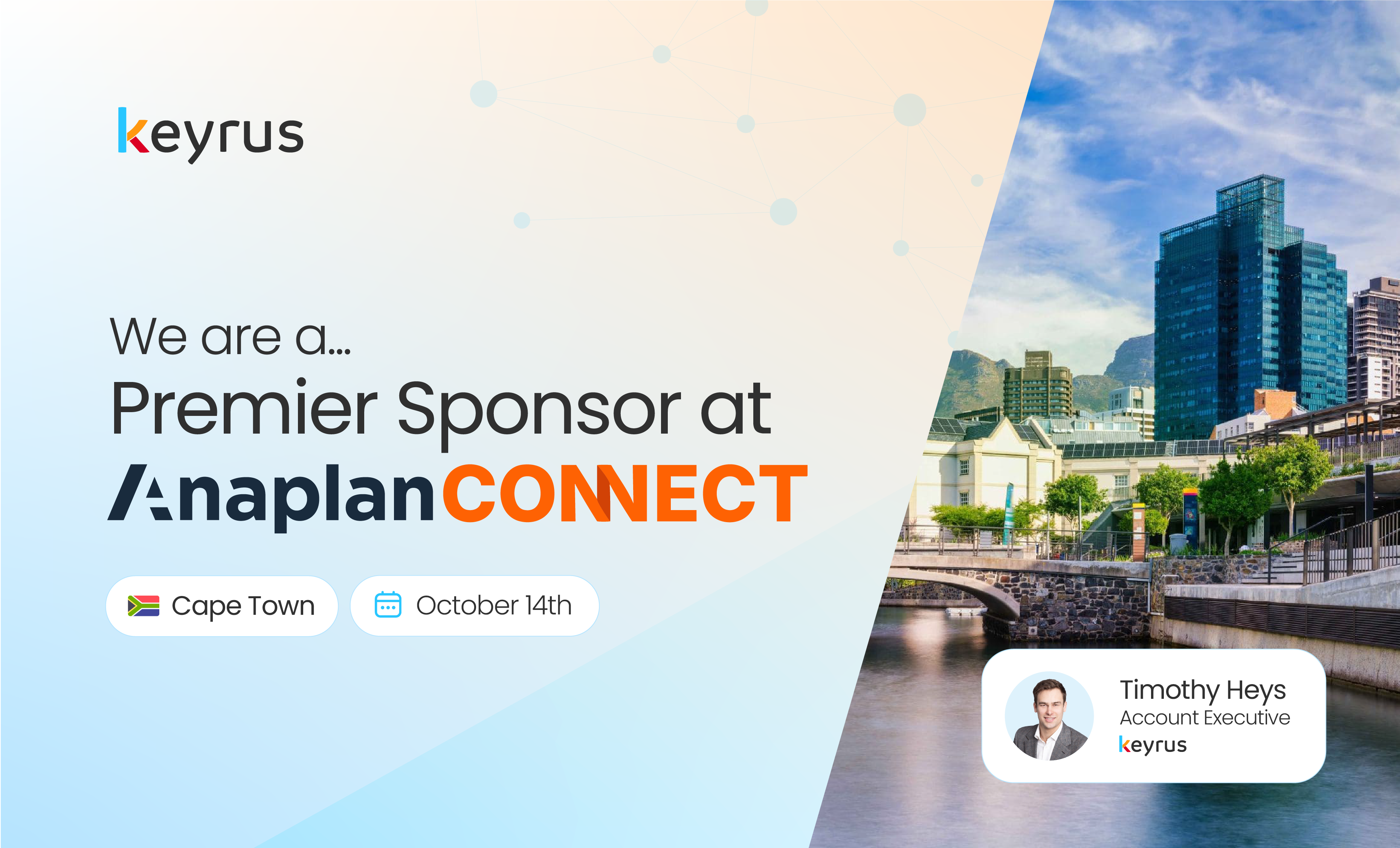 Keyrus as Premier Sponsor of Anaplan Connect Cape Town 2025