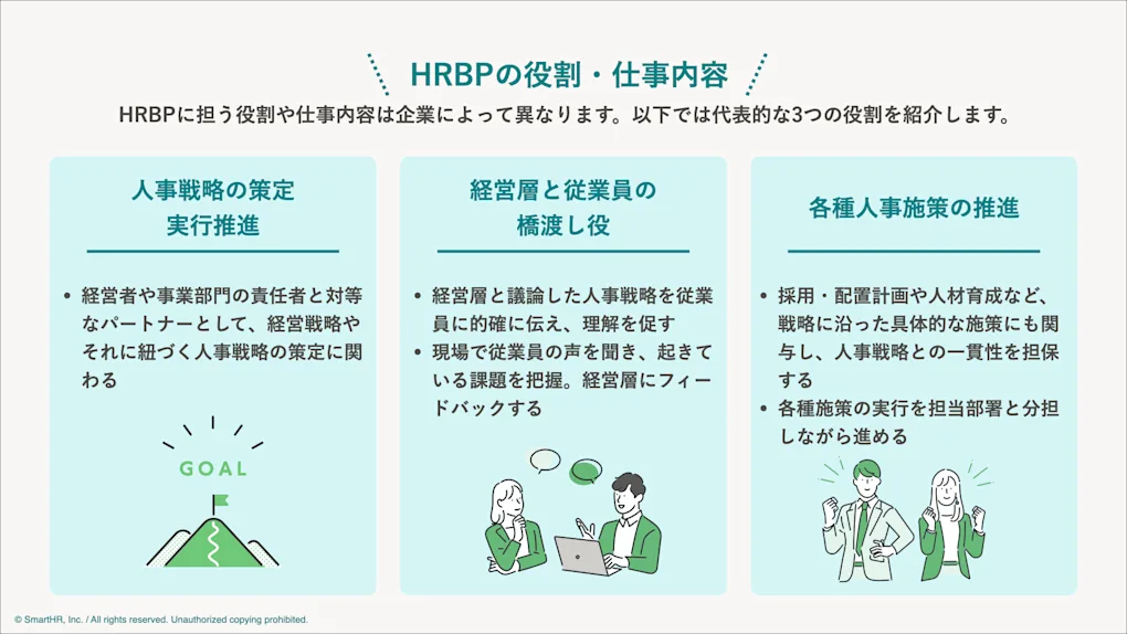 HRBPとは？役割、仕事内容、必要なスキル、導入ステップやポイントも紹介 - SmartHR Mag.