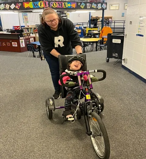 Modifying bikes for children with disabilities