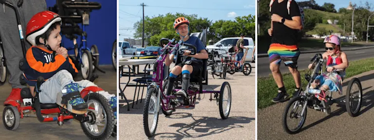 Modifying bikes for children with disabilities