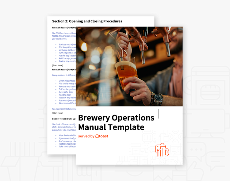 Brewery Operations Manual Template | Toast POS