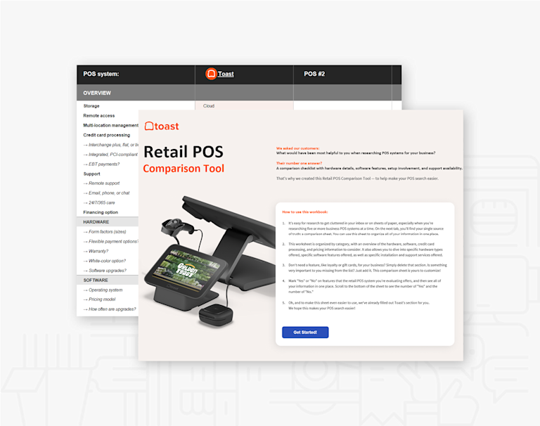 Retail POS Comparison Tool | Toast