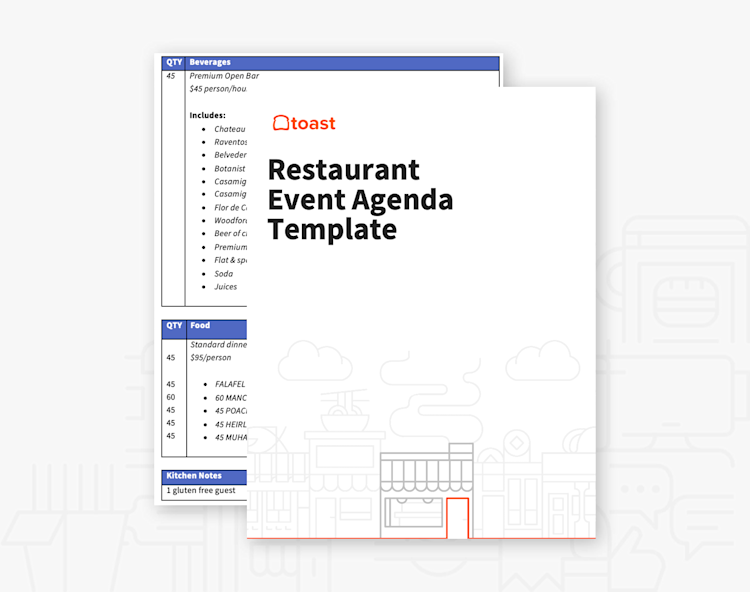 Restaurant Event Agenda Template | Toast POS