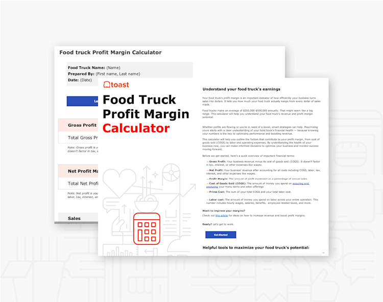 Food Truck Profit Margin Calculator | Toast POS