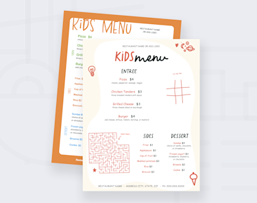 Kid's Menu Templates | Toast POS