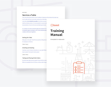 Restaurant Training Manual Template | Toast POS