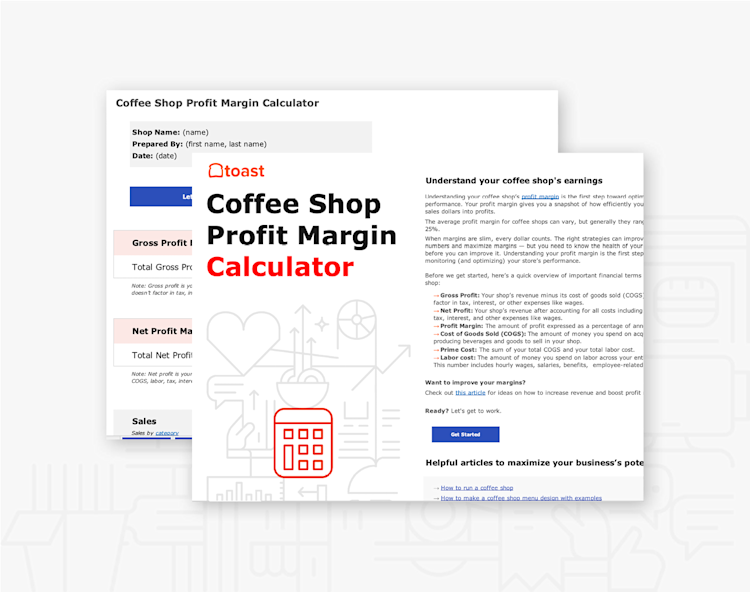 Coffee Shop Profit Margin Calculator | Toast POS