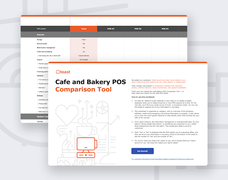 Cafe and Bakery POS Comparison Tool | Toast POS