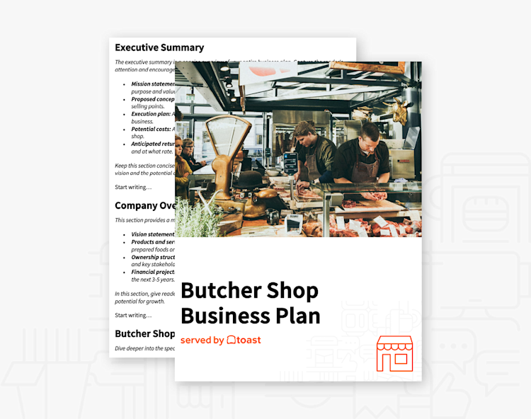 Butcher Shop Business Plan Template | Toast POS