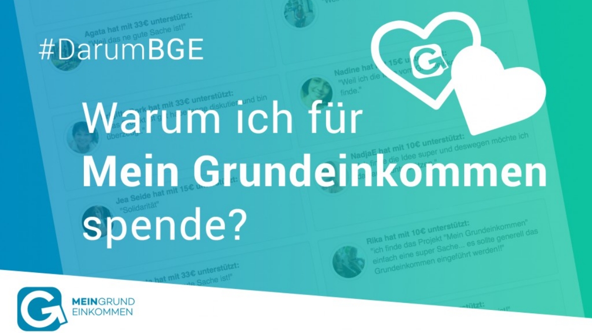 Warum ich für das Grundeinkommen gespendet habe - Mein Grundeinkommen