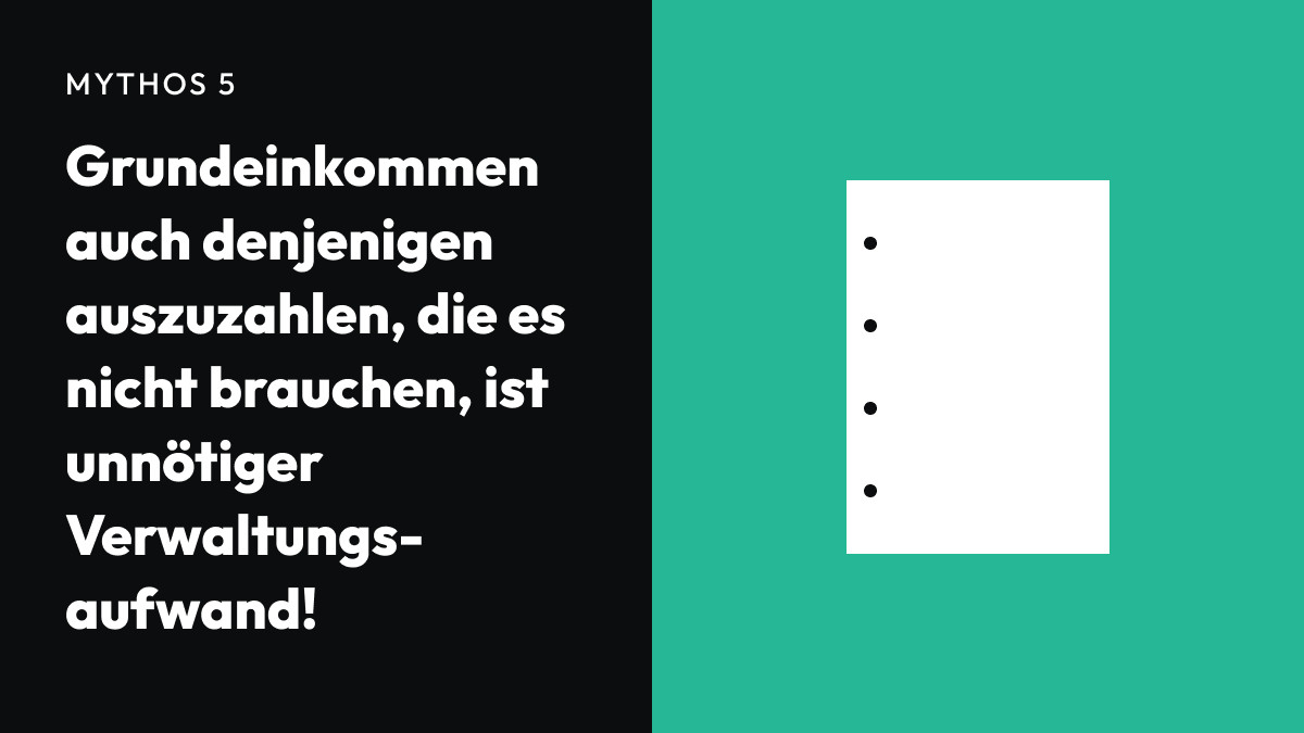 “Das Grundeinkommen ist das Ende der bedarfsgerechten Unterstützung” - Mein Grundeinkommen