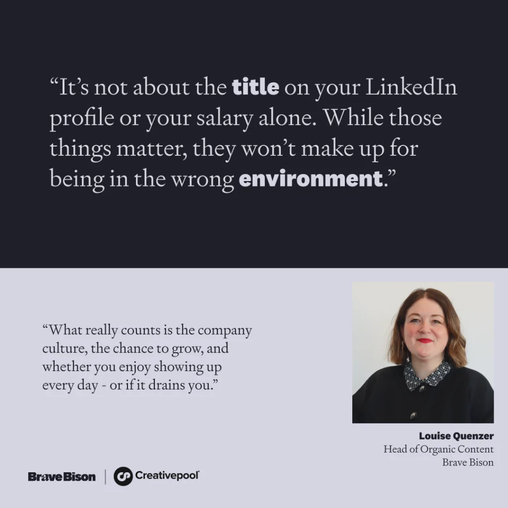 Why culture, growth, and values matter more than your "job" | Brave Bison