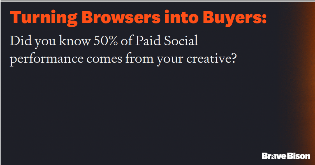 Browsers into Buyers: 50% of your ad campaign comes from creative ...