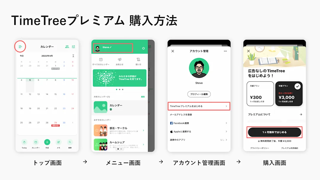 有料プラン「TimeTreeプレミアム」スタート！ いままでの機能はそのまま無料、月額300円でより便利に使えます - TimeTree（タイムツリー）
