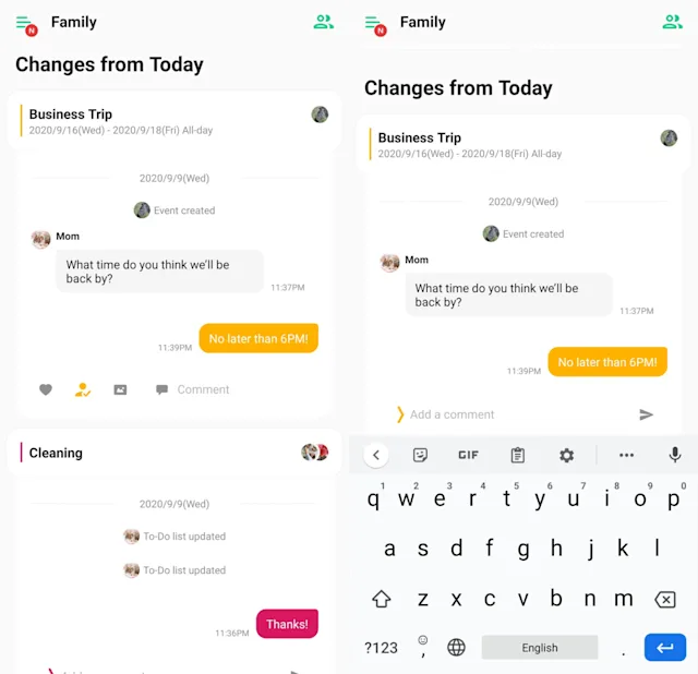 New Calendar View Layout - TimeTree