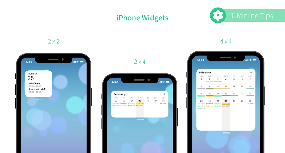 Tips! Use widgets to check your schedule! - TimeTree