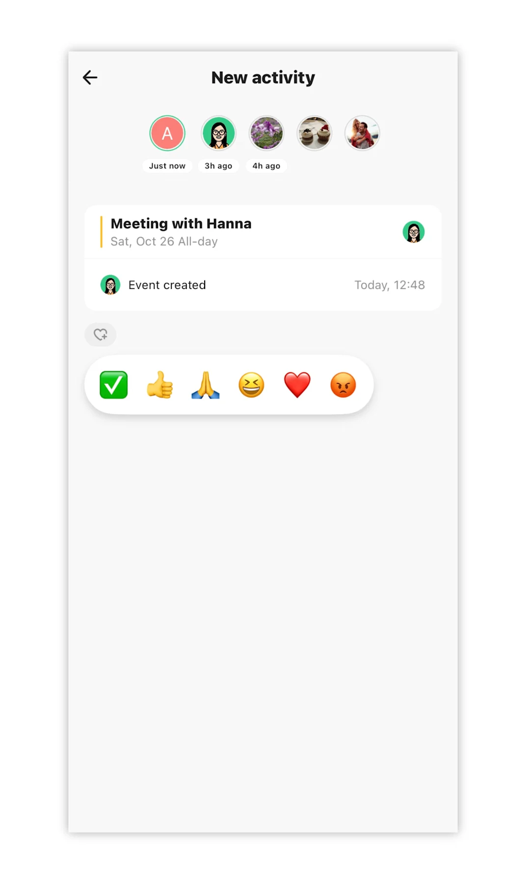 [New] Communicate with emoji reactions ️👍️😆 - TimeTree