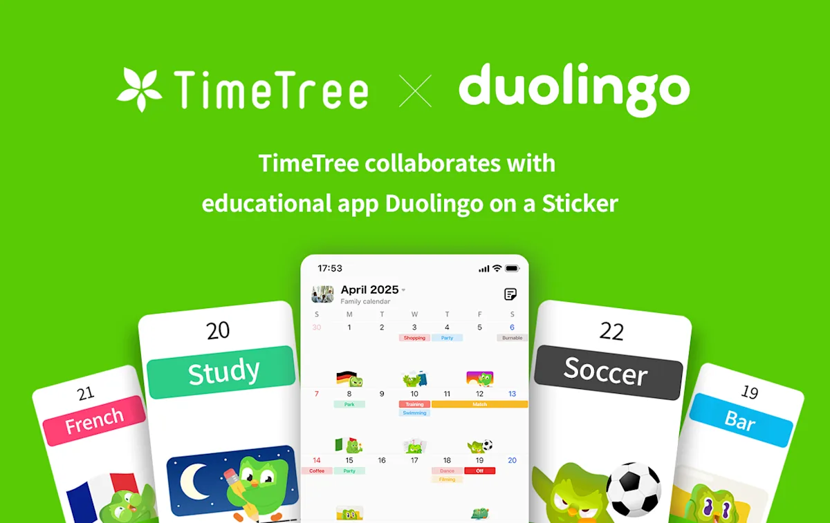 New release: Make Planning Fun with Duolingo Stickers! - TimeTree