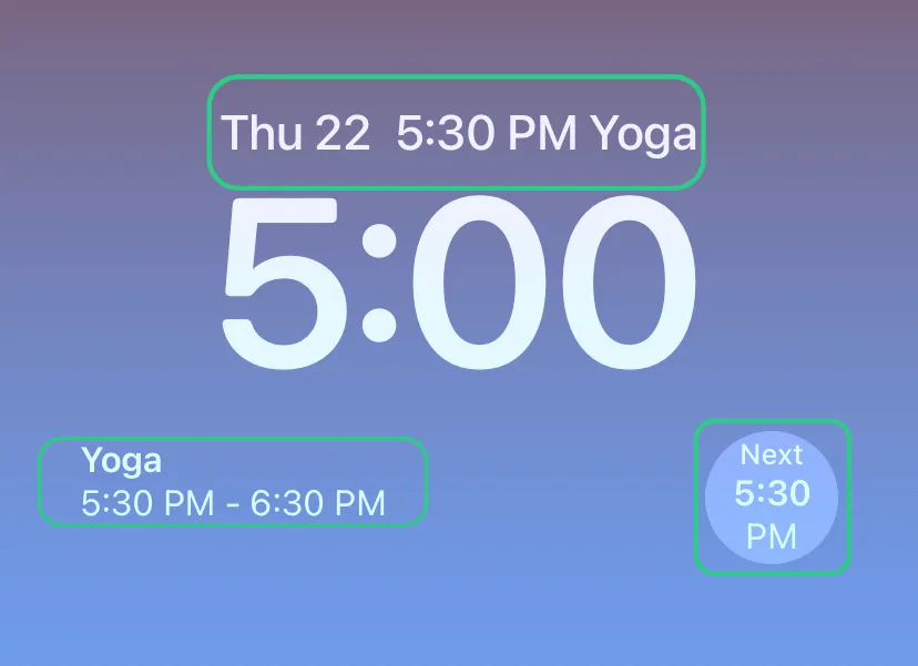 Widgets on the Lock Screen are now available! - TimeTree