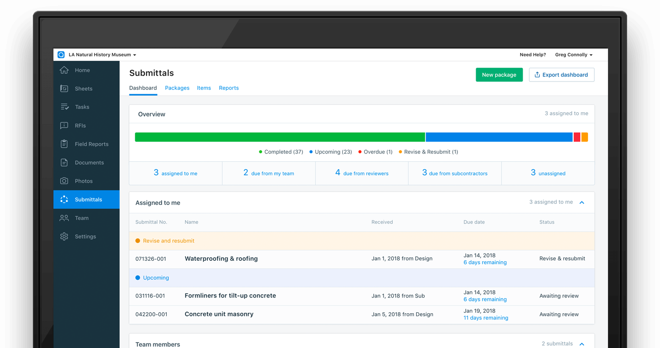 Construction Submittals | PlanGrid