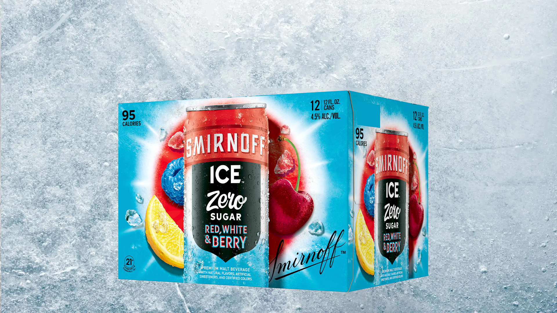 Smirnoff Ice Red White Blue Zero Sugar 12pk cans | Malt Beverages ...