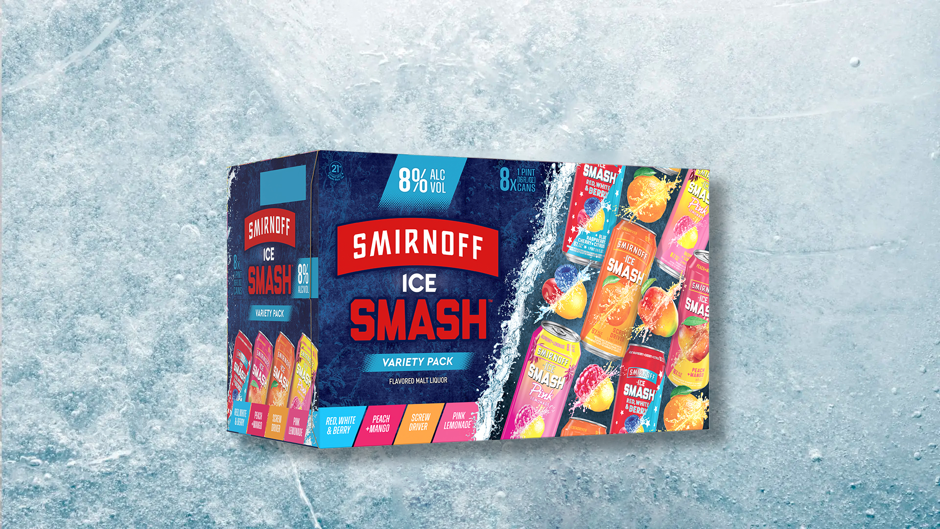 Smirnoff Ice Smash Variety Pack | Malt Beverages | Smirnoff