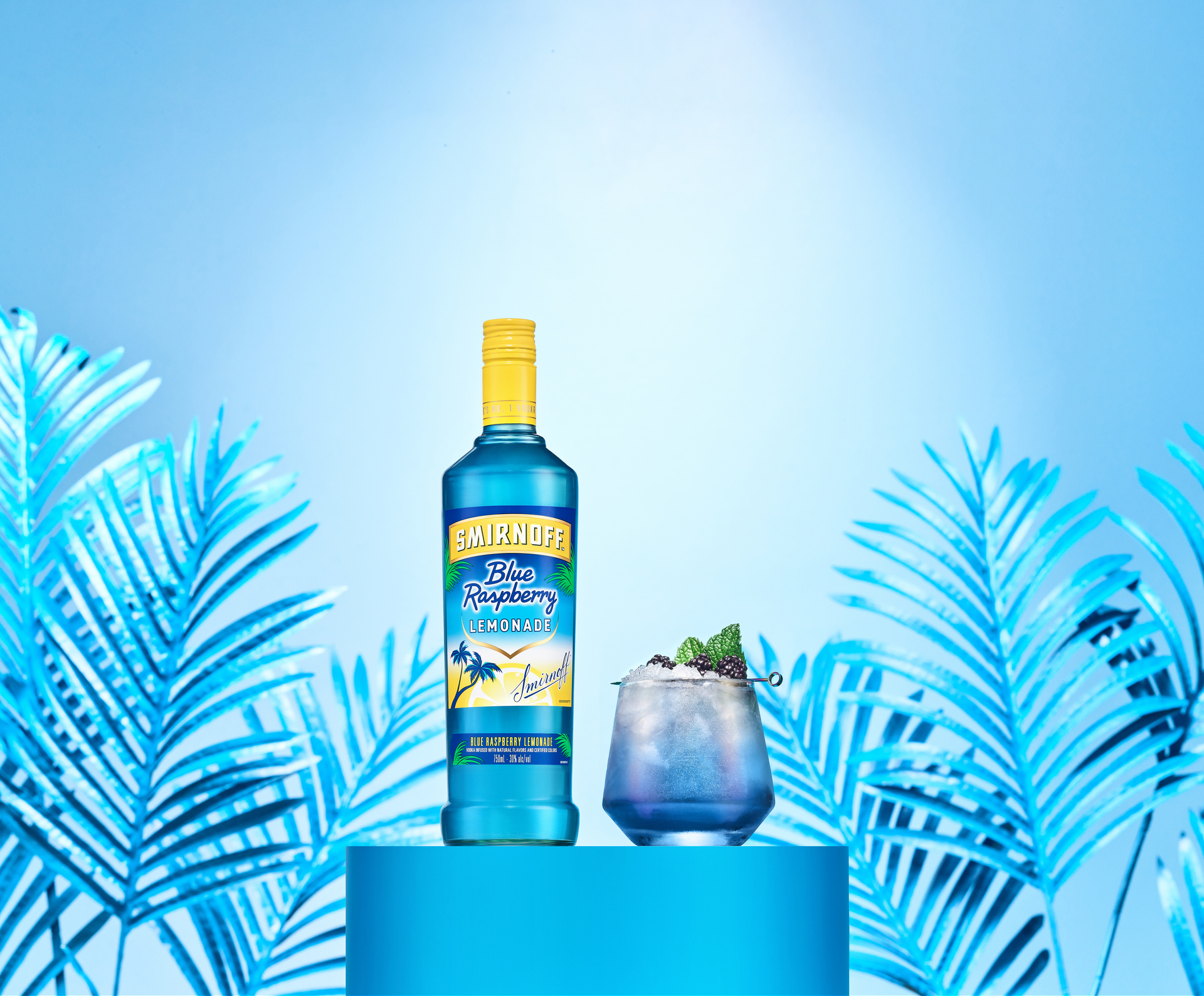 blue raspberry vodka drinks