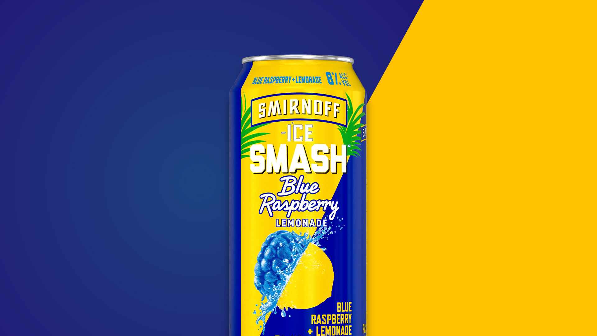 Smirnoff Smash Blue Raspberry Lemonade | Malt Beverages | Smirnoff