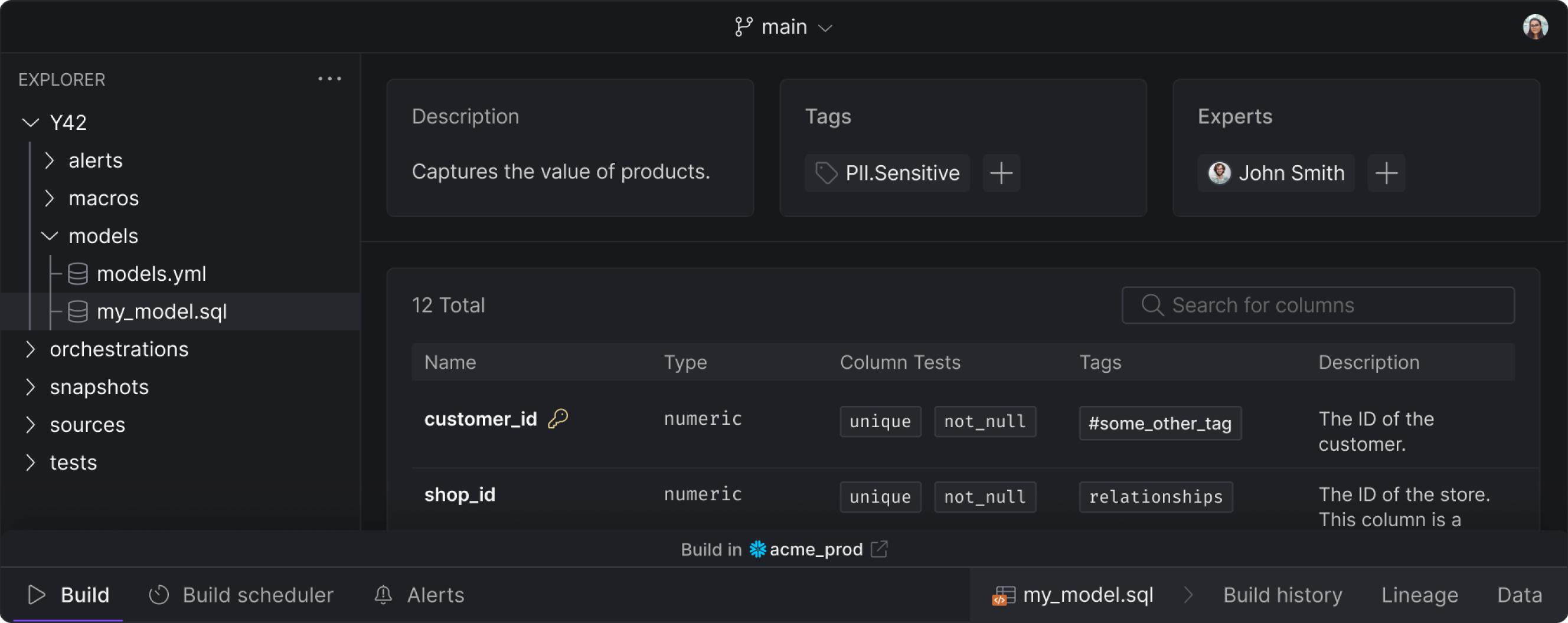 Y42 | The complete analytics engineering platform, supercharging dbt