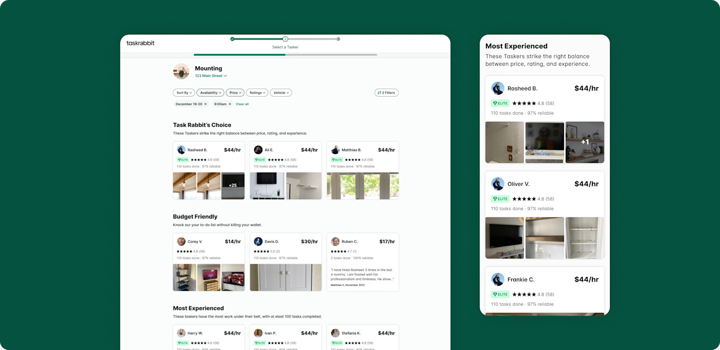 TaskRabbit - UX/UI Design | Big Human