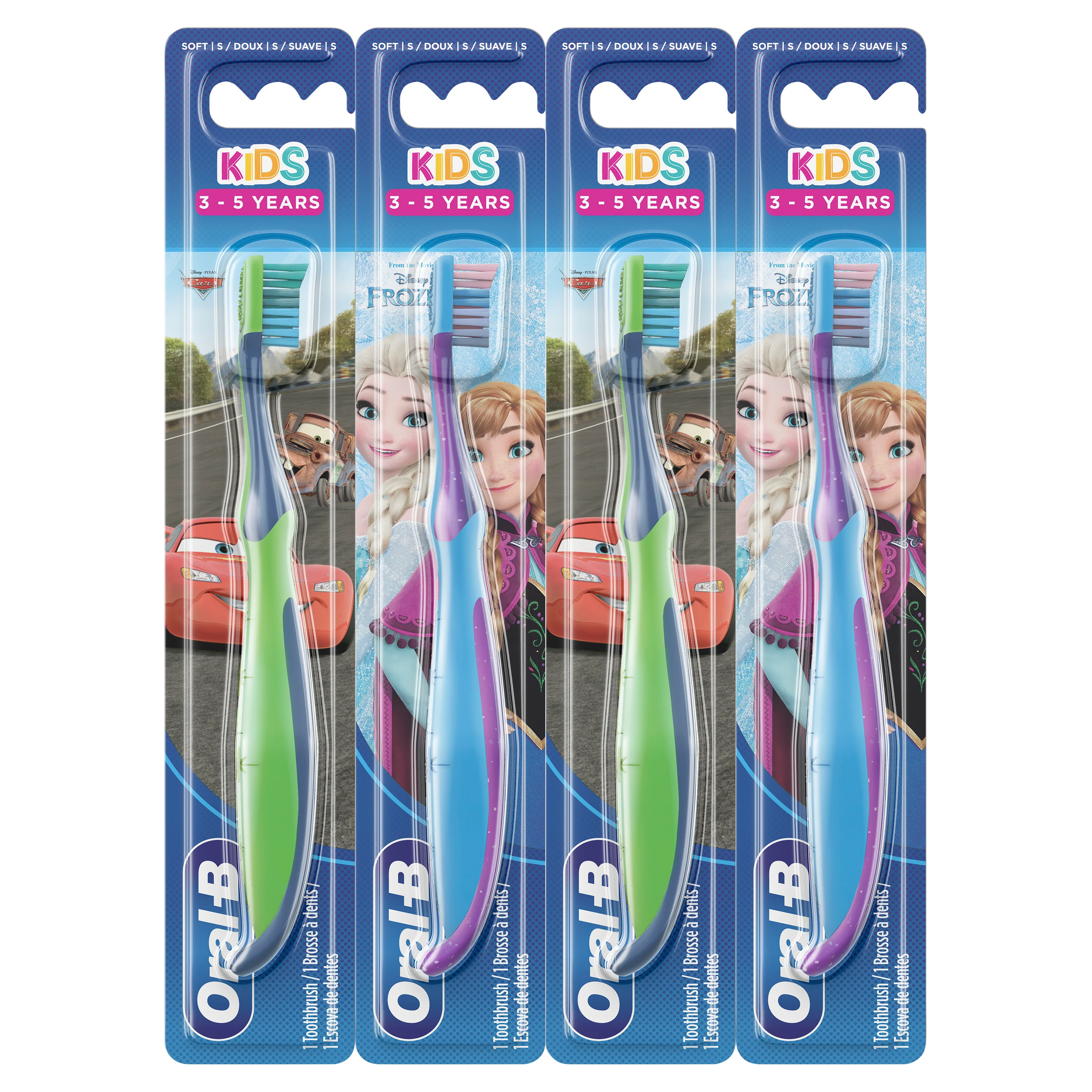 Oral-B Kids 3+ Years Frozen and Cars Manual Toothbrush | Oral-B