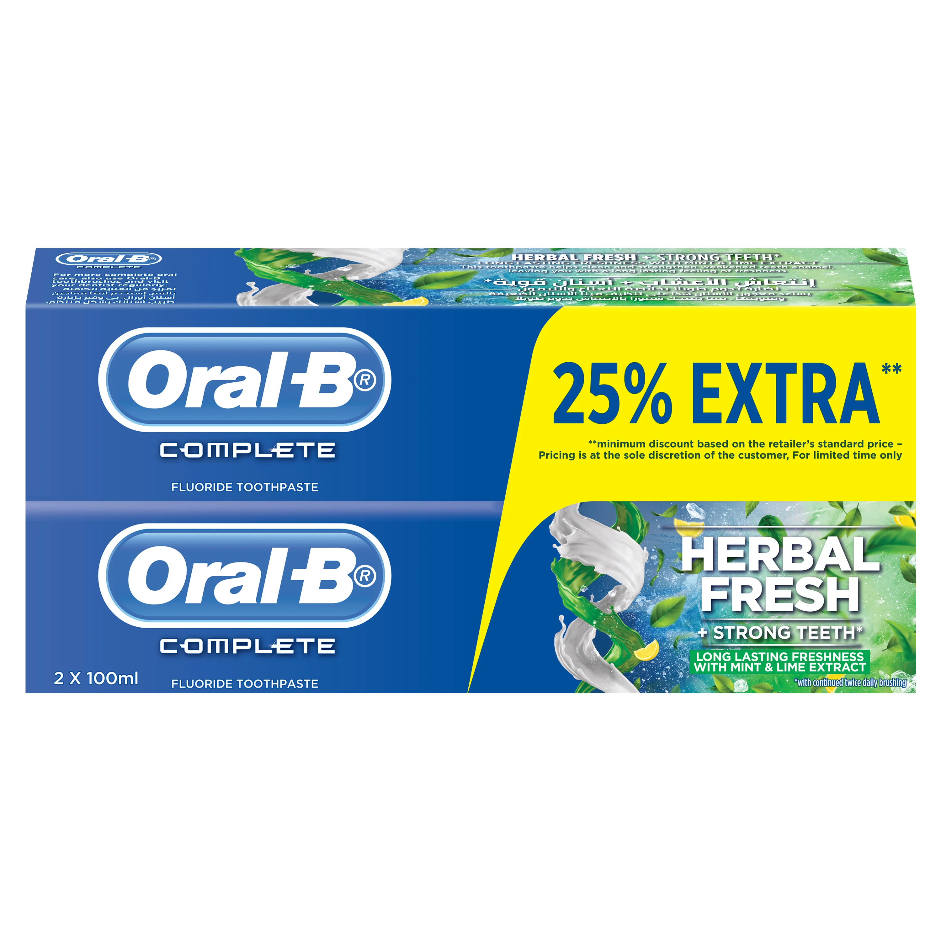 Oral-B Complete Herbal Fresh & Strong Teeth Toothpaste | Oral-B