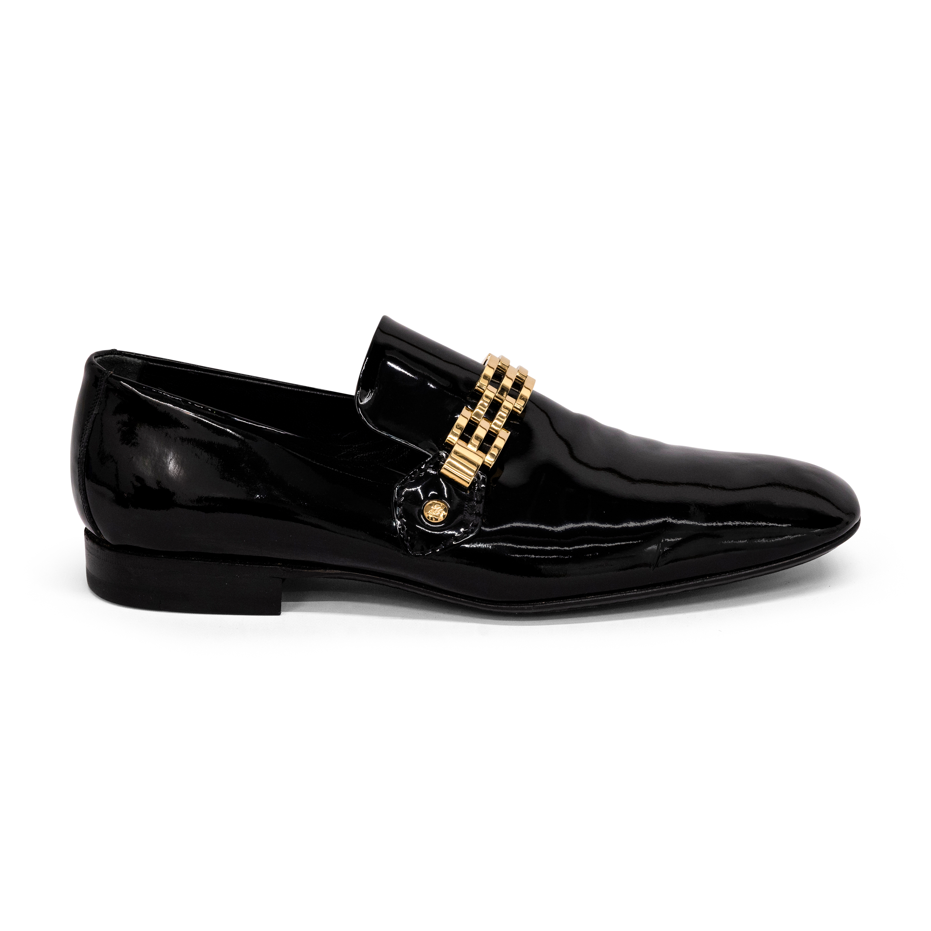 Black Patent Leather Loafers with Gold Details | The Footnotes: From ...