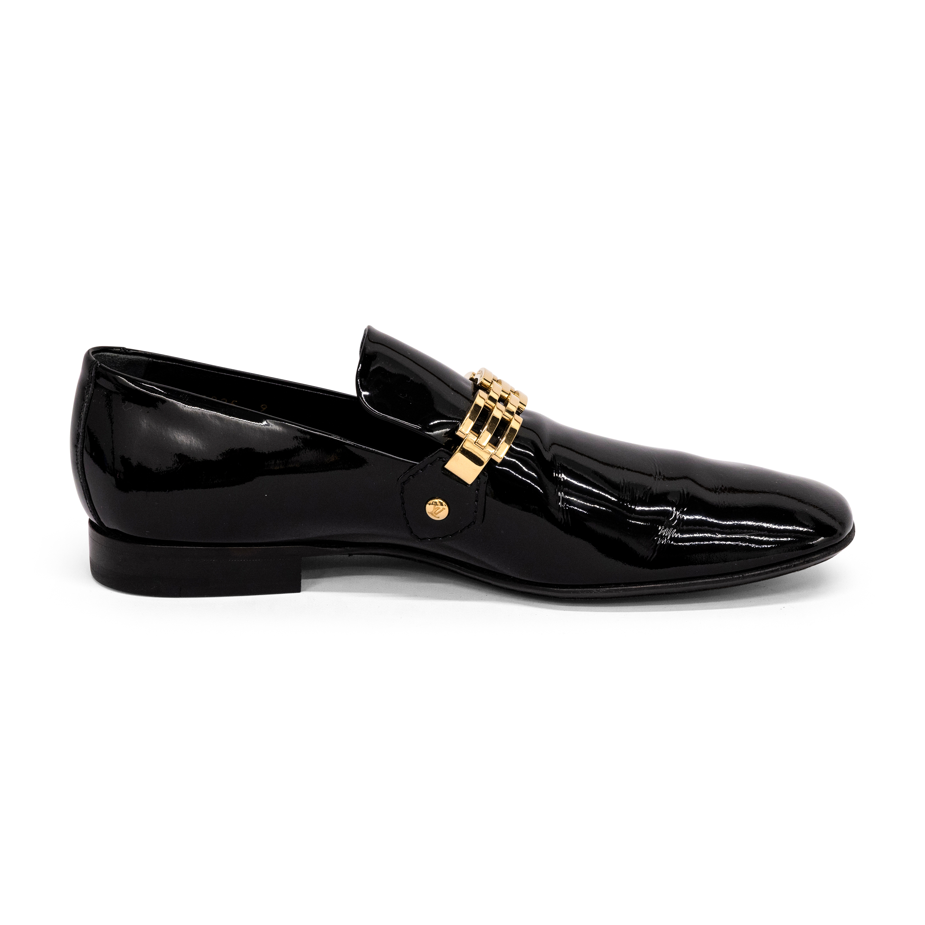 Black Patent Leather Loafers with Gold Details | The Footnotes: From ...