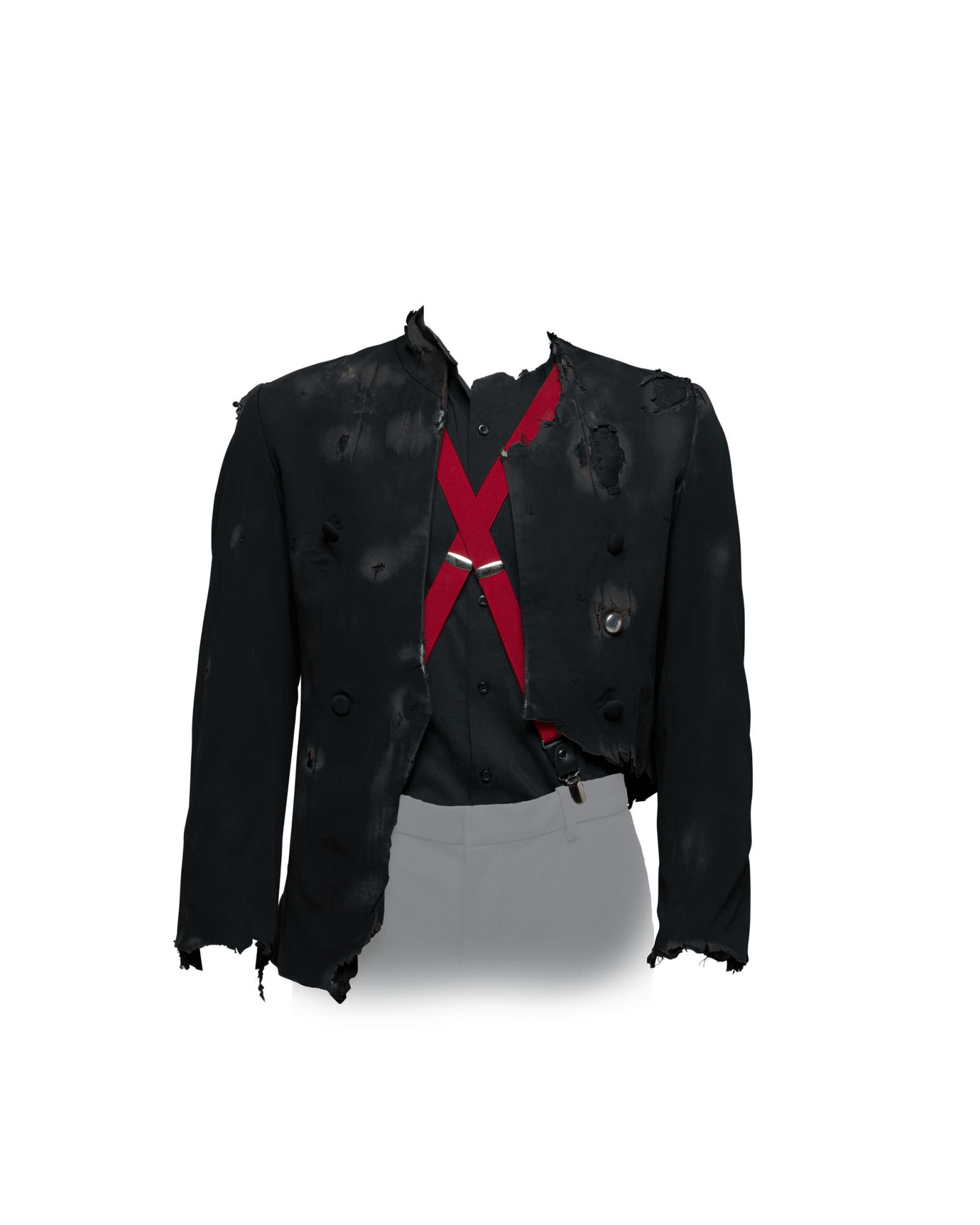 Magic Man Custom Tour Jacket, Black Blouse & Suspenders | Jackson Wang ...