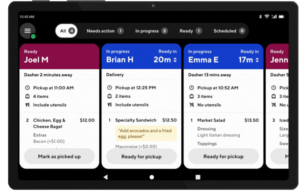 How to Receive Orders on Your DoorDash Tablet
