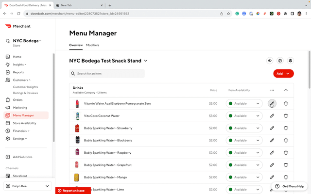 How to Edit Your DoorDash Menu Prices