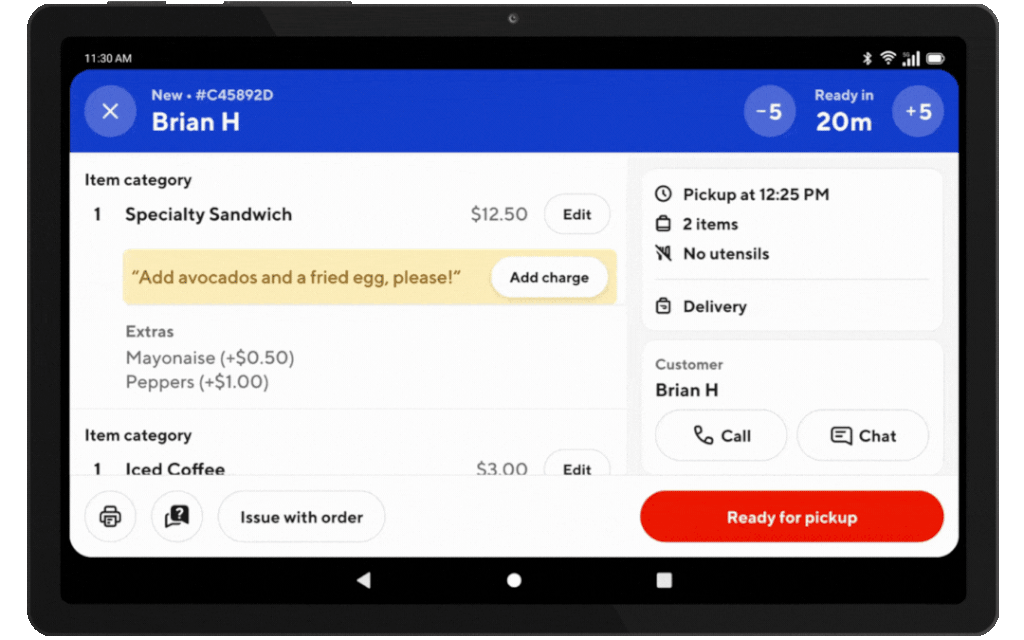 How to Receive Orders on Your DoorDash Tablet