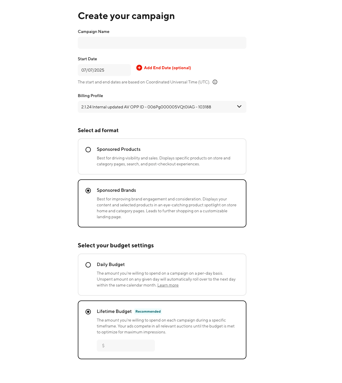 Launch a Sponsored Brands Campaign | DoorDash Ads